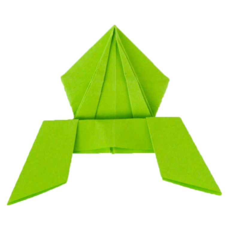 Hüpfenden Origami Frosch falten » Anleitung Papierfrosch basteln + Video