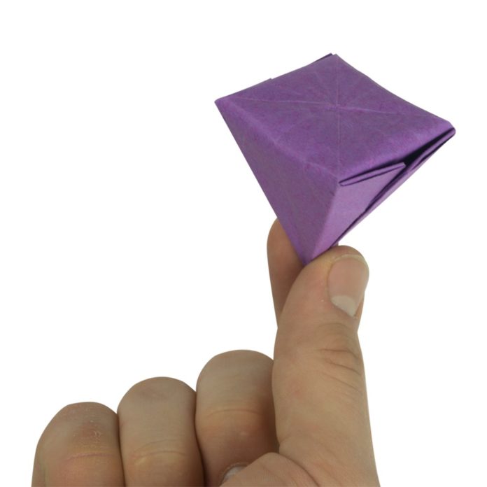 Prachtvoller Origami Diamant - Anleitung Diamanten falten (basteln)