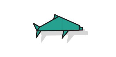 Origami Delfin falten - Einfache Faltanleitung mit 16 Schritten!