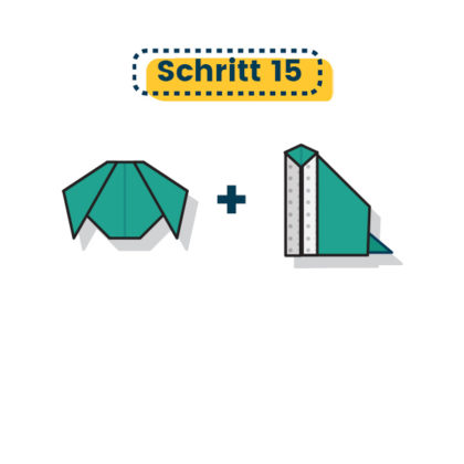 Einfacher Origami Hund für Kinder - Origami Tiere basteln - Anleitung